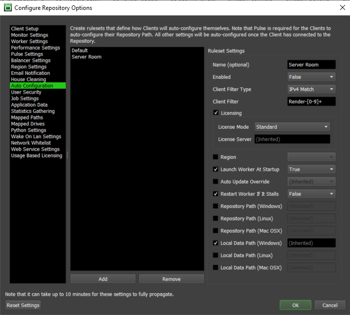 Auto Configuration Deadline 10 2 1 1 Documentation